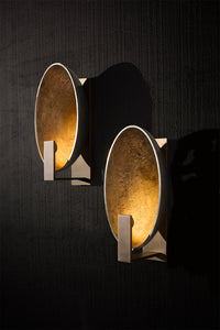 Gina Wall Sconce – Shell-Shaped White Cast Brass Light