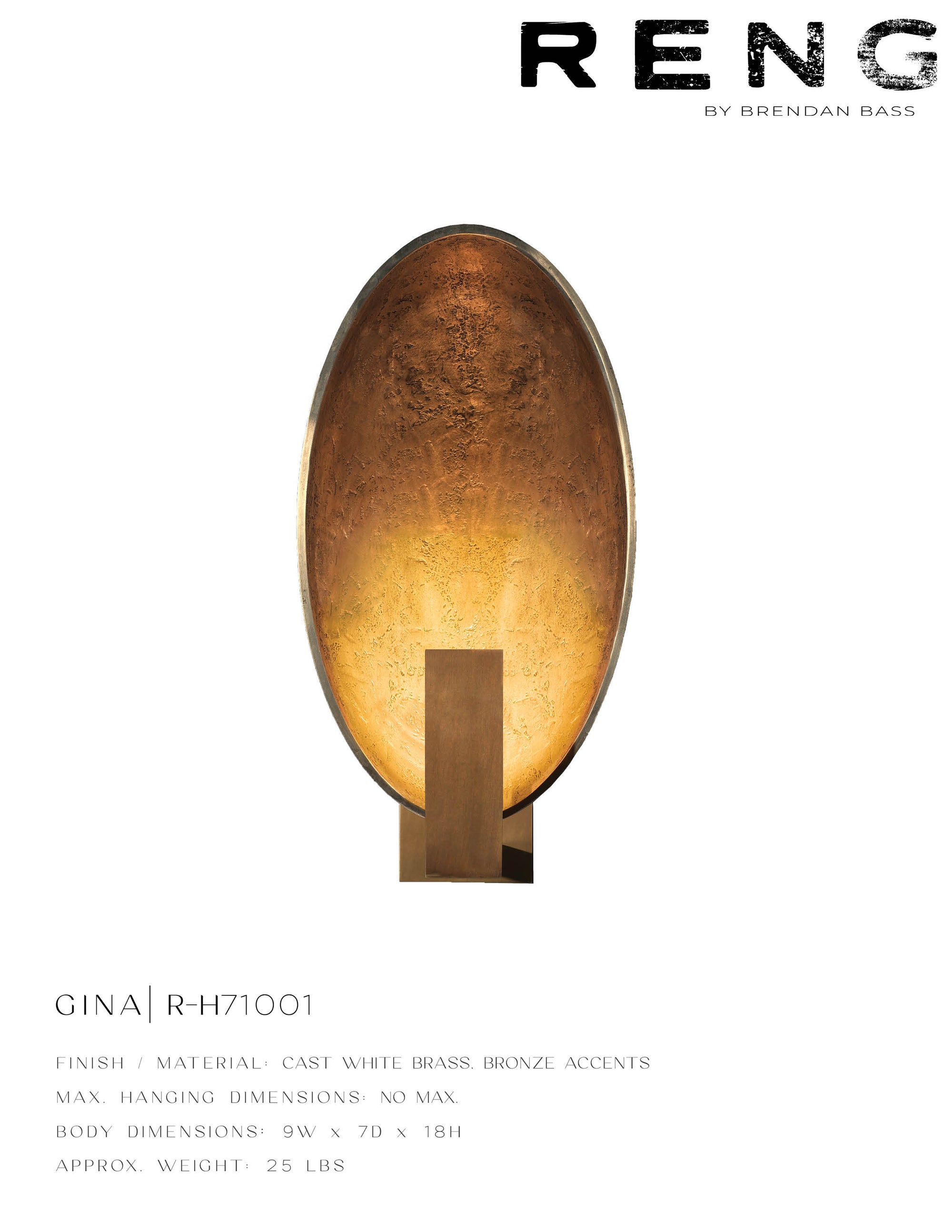 Gina Wall Sconce – Shell-Shaped White Cast Brass Light